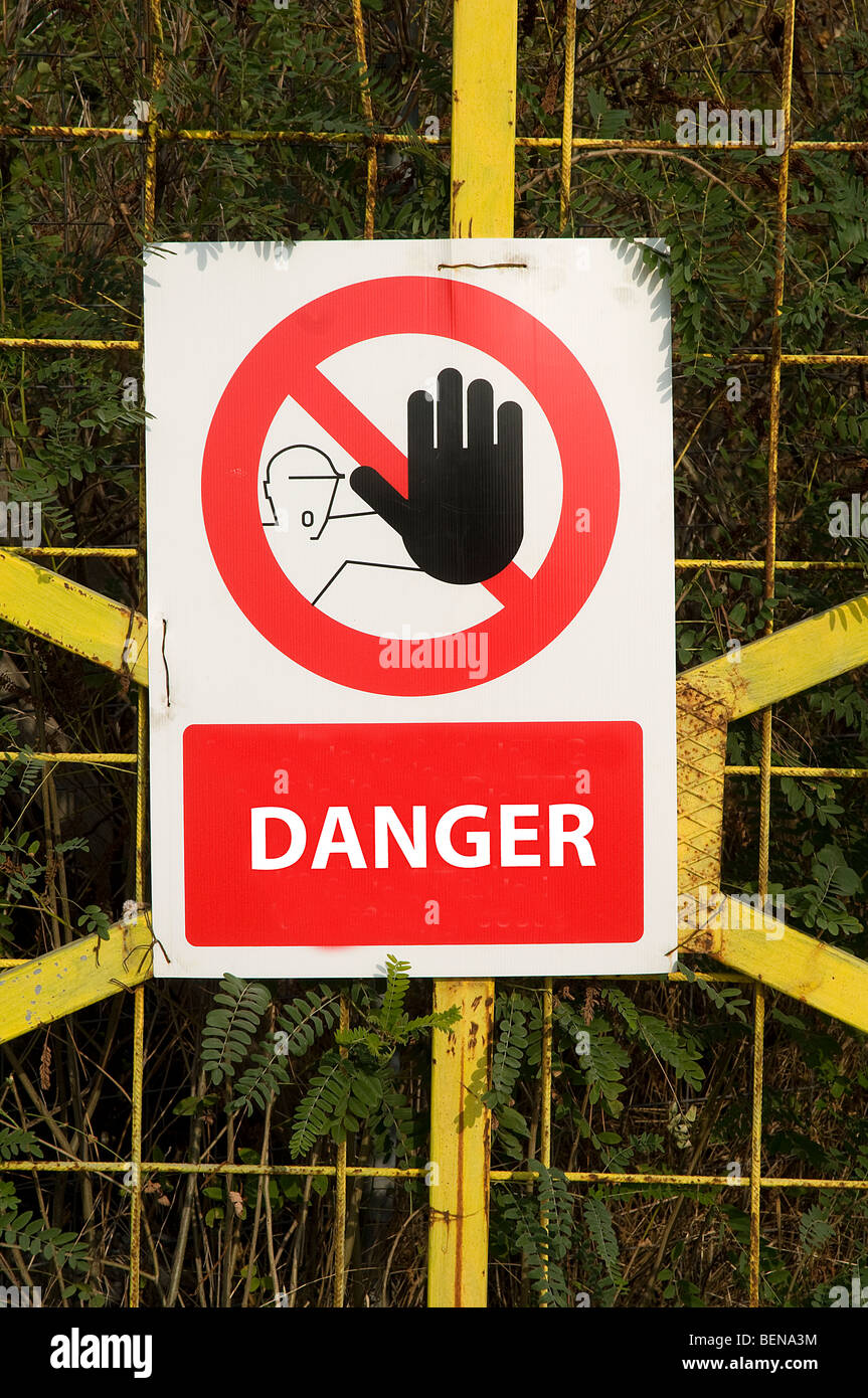 Stop danger area hi-res stock photography and images - Alamy