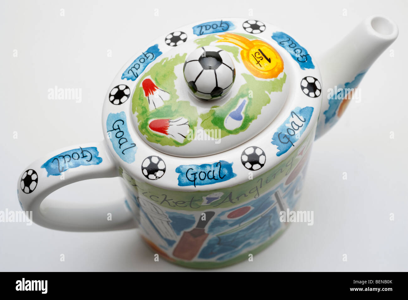 Ceramic patterned teapot Stock Photo - Alamy