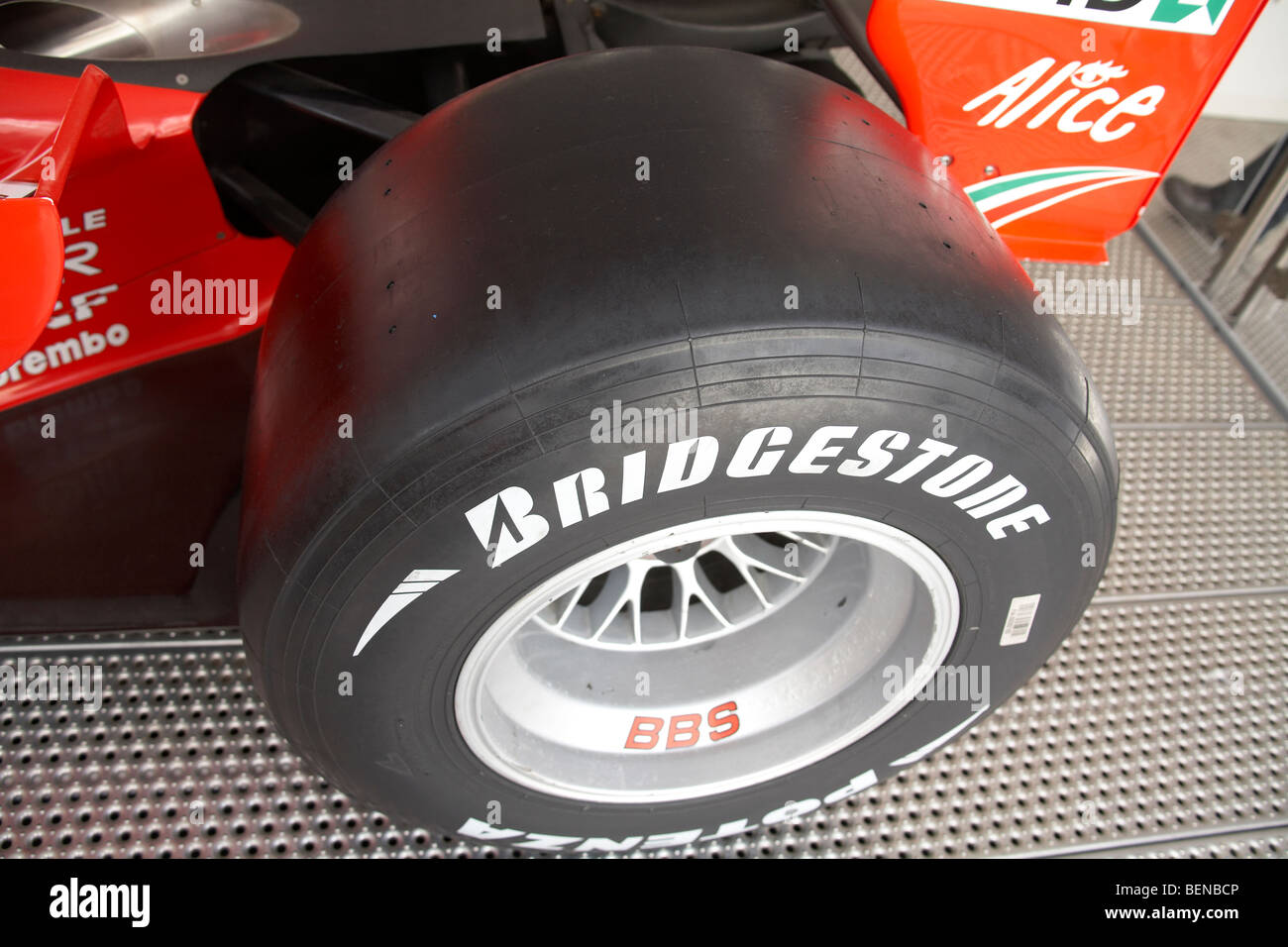 Ferrari F1 car on display at Circuit de Catalunya Barcelona Grand Prix ...