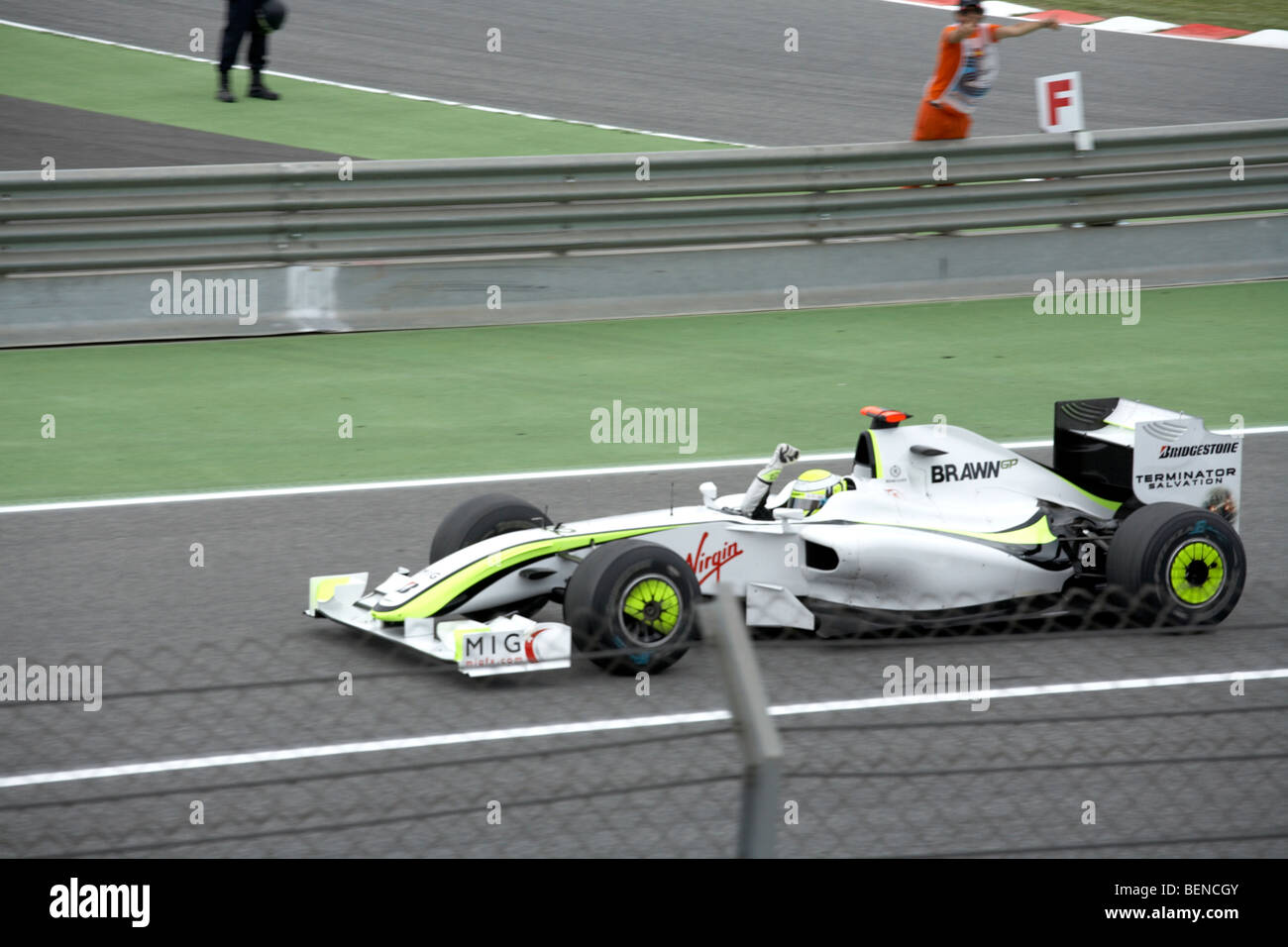 Jenson Button for Brawn GP wins at Circuit de Catalunya Barcelona Grand ...
