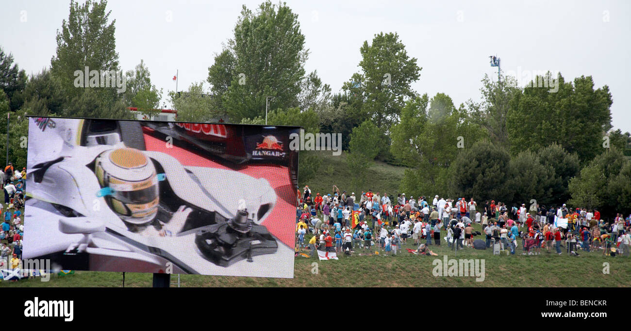 Jenson button at the catalunya circuit hi-res stock photography and ...