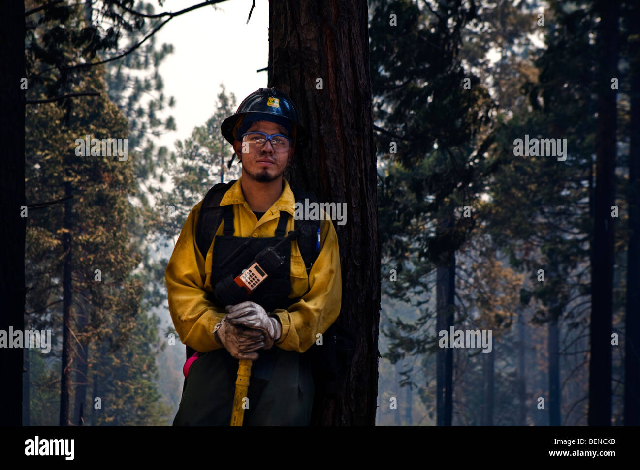Wildland firefighters at California Knight wildfire in Stanislaus ...