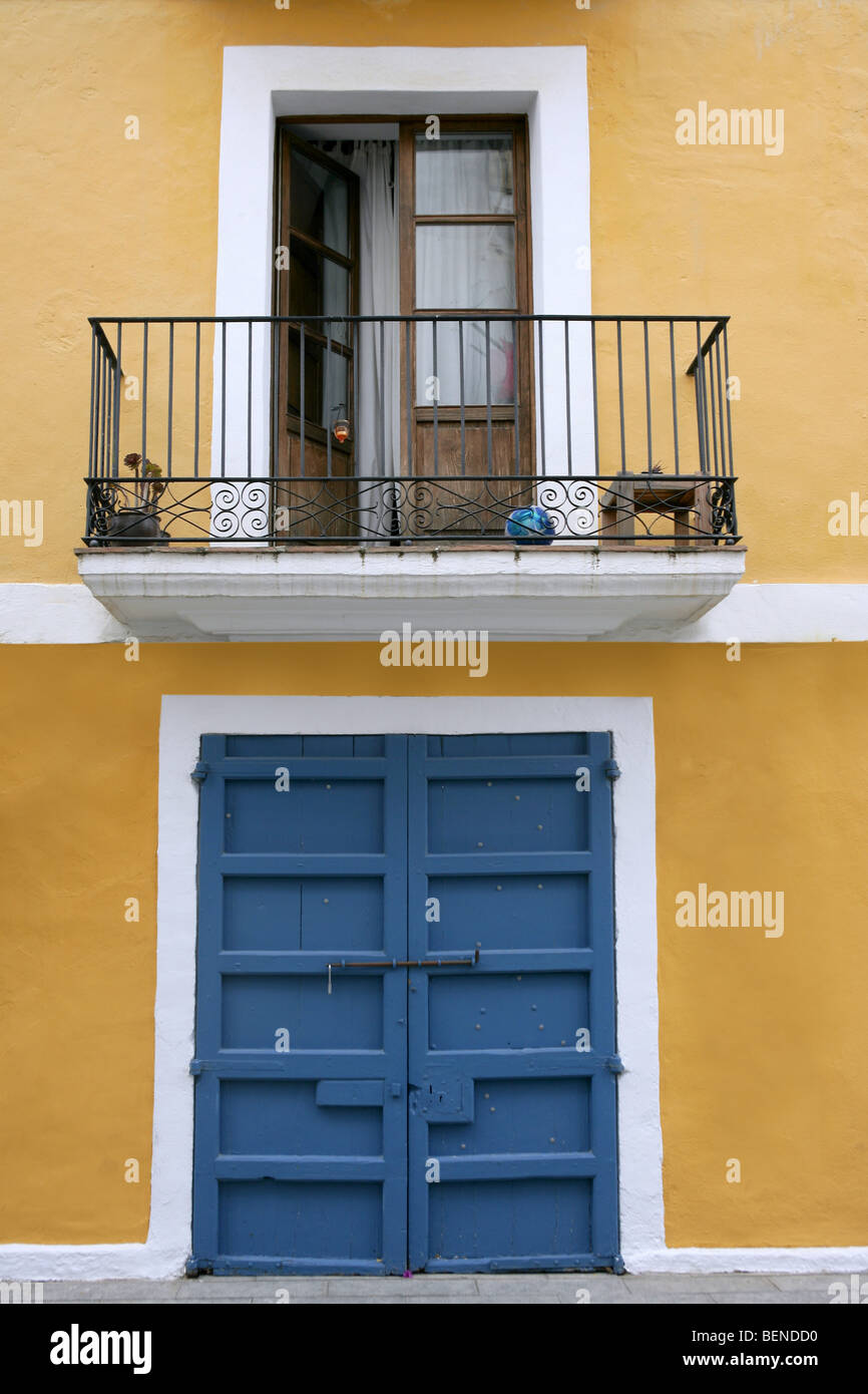 buildings in ibiza, a beautiful and white island of spain Stock Photo ...