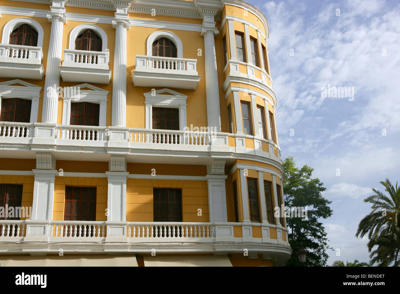 buildings in ibiza, a beautiful and white island of spain Stock Photo ...