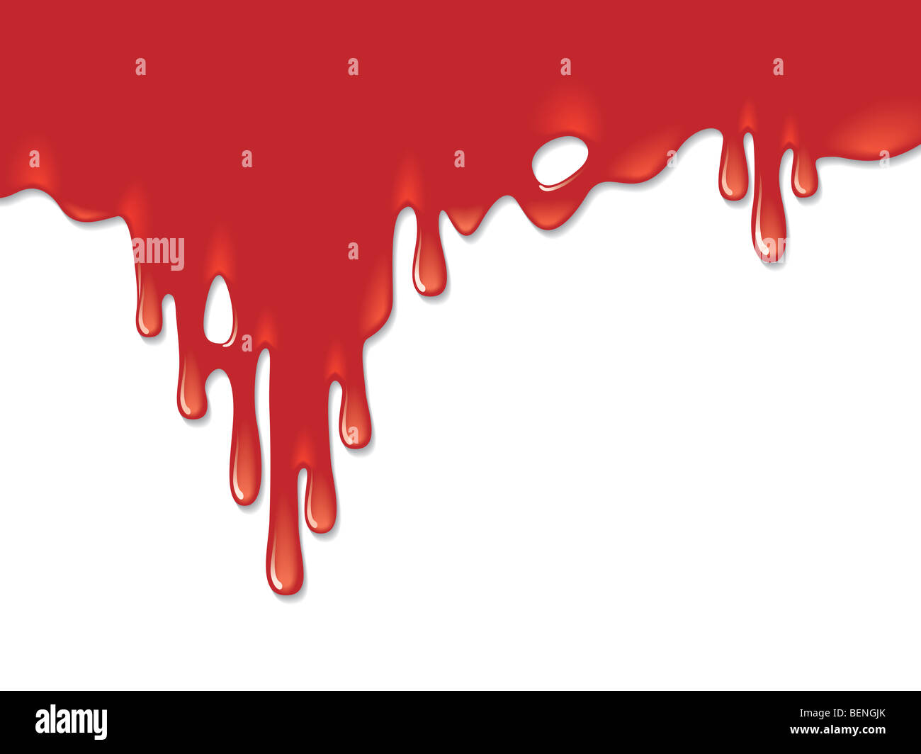 A blood on a white background Stock Photo - Alamy