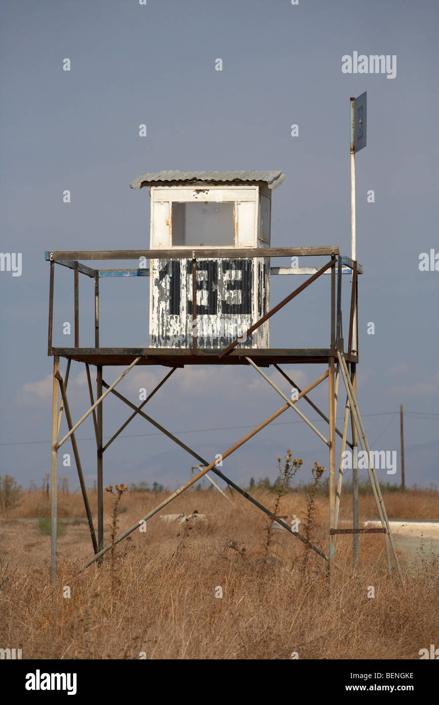 UN observation post 133 in the SBA buffer zone in the green line ...
