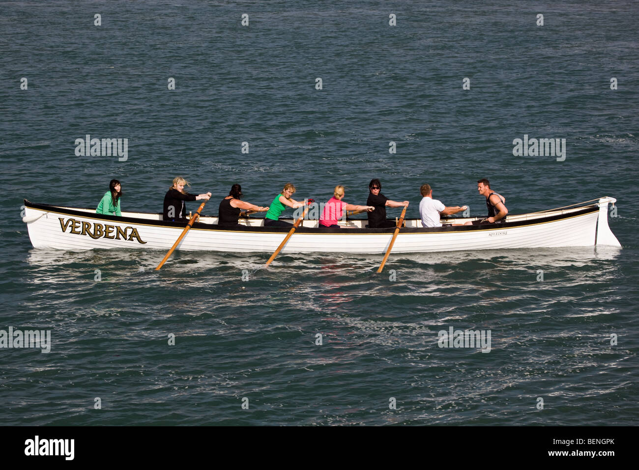 Rowing Team Appledore North Devon England UK Stock Photo - Alamy