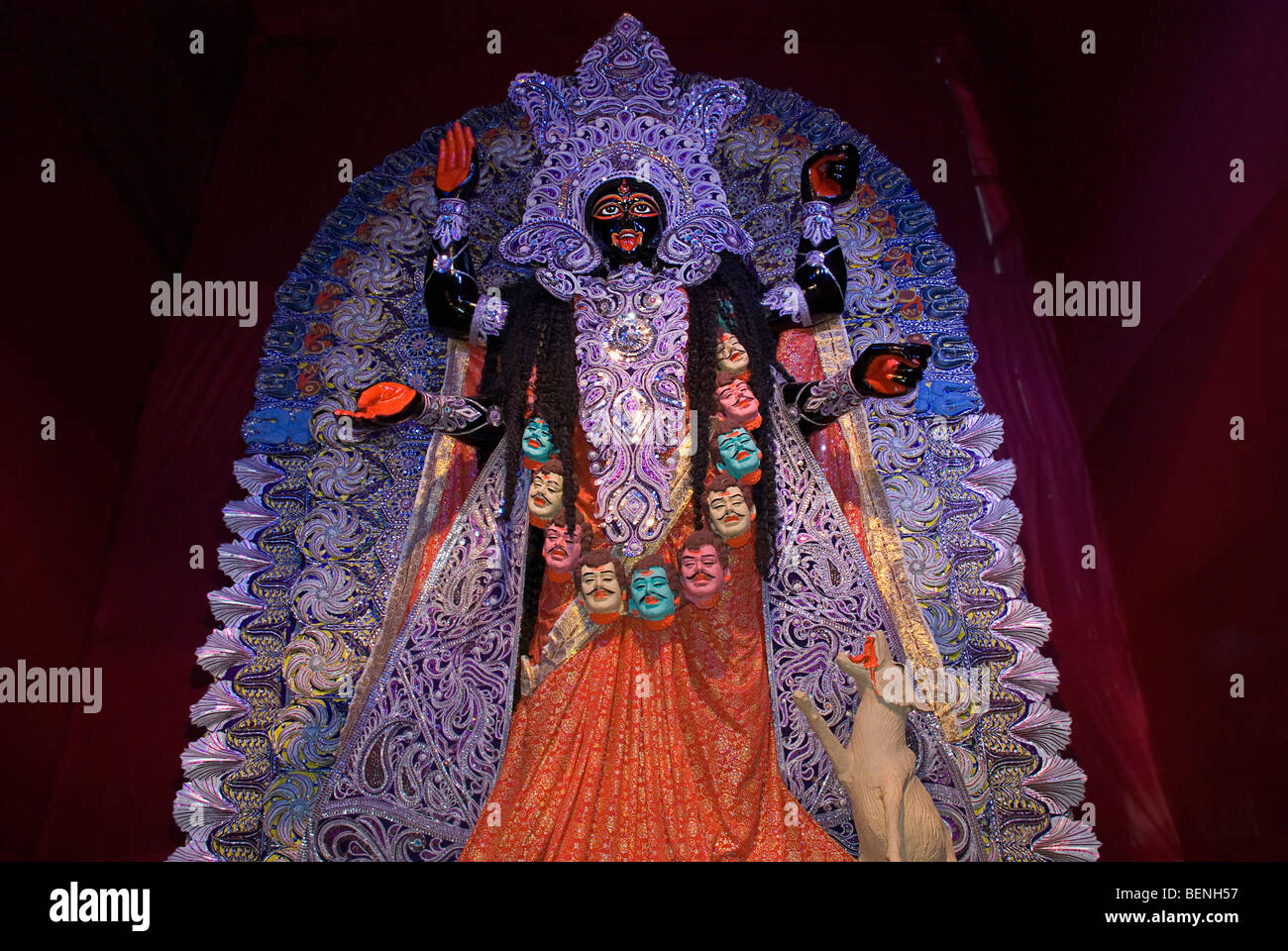 The kali puja pandal hi-res stock photography and images - Alamy