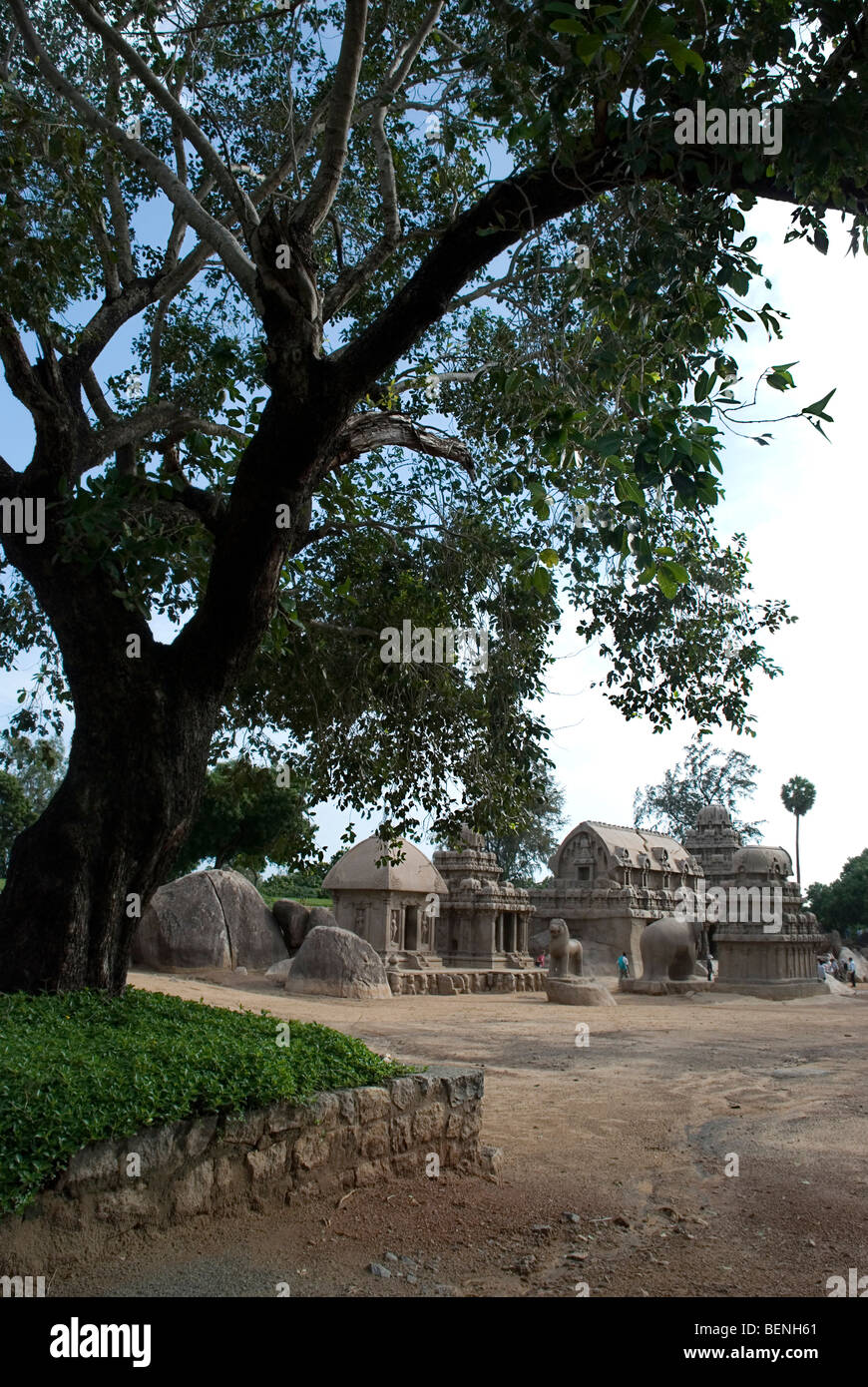 Shore Temple a five-storeyed structural Hindu temple built with blocks ...