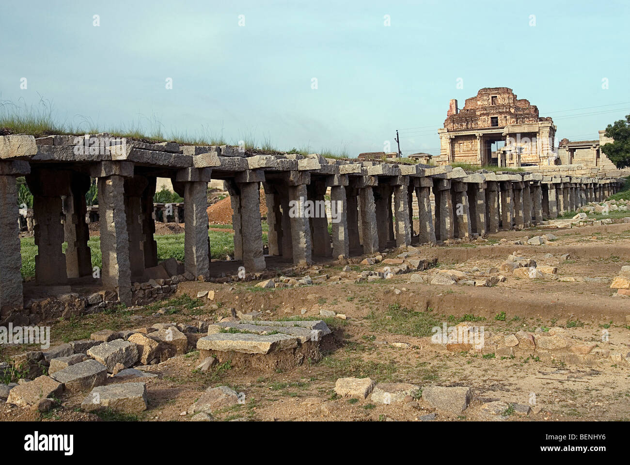 The Krishna temple a partly collapsed temple located south of Hemakuta ...
