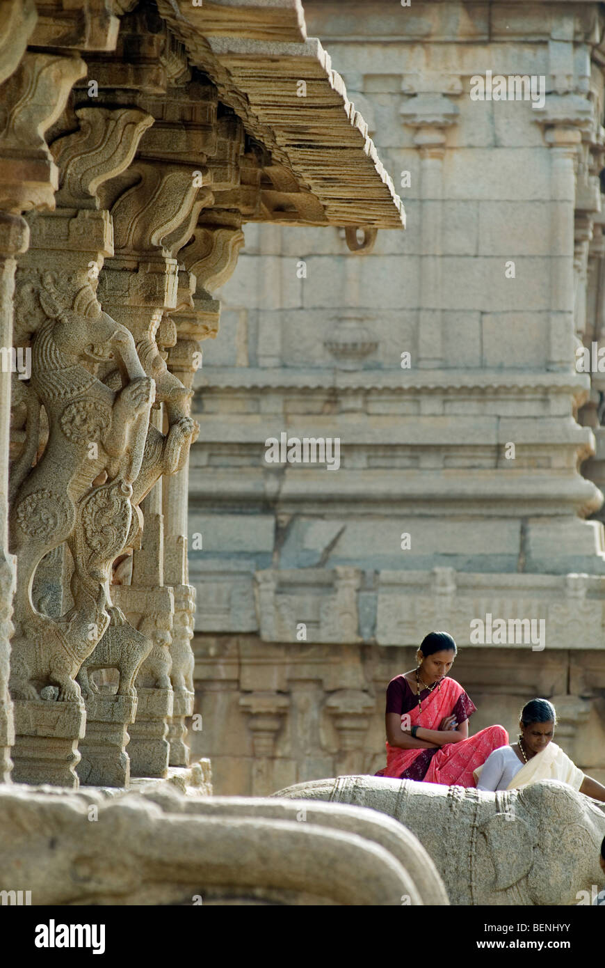 The Krishna temple a partly collapsed temple located south of Hemakuta ...
