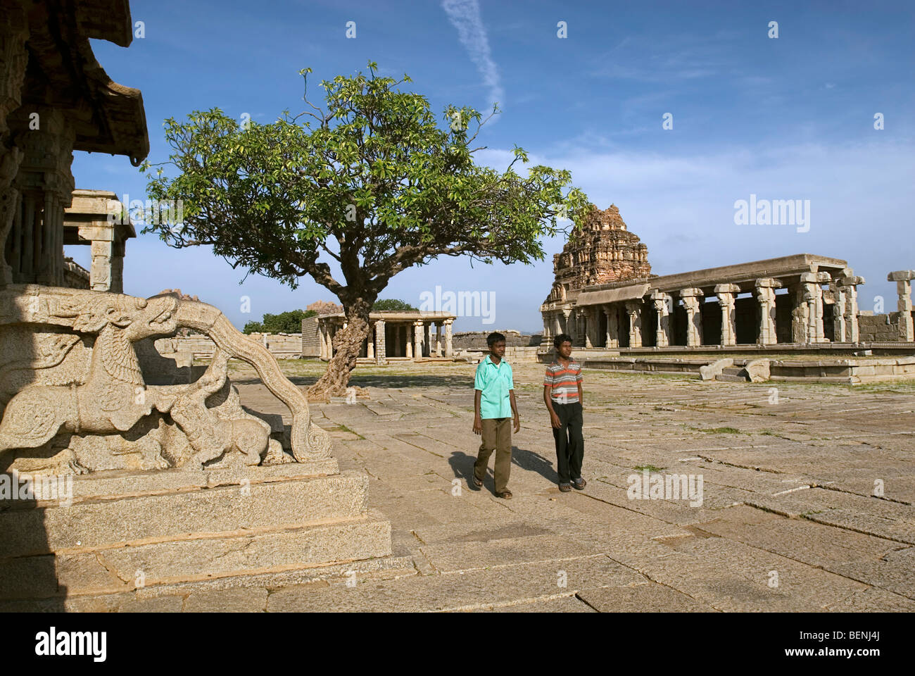 The Vitthala Temple built in the 15th century A.D. during the reign of ...