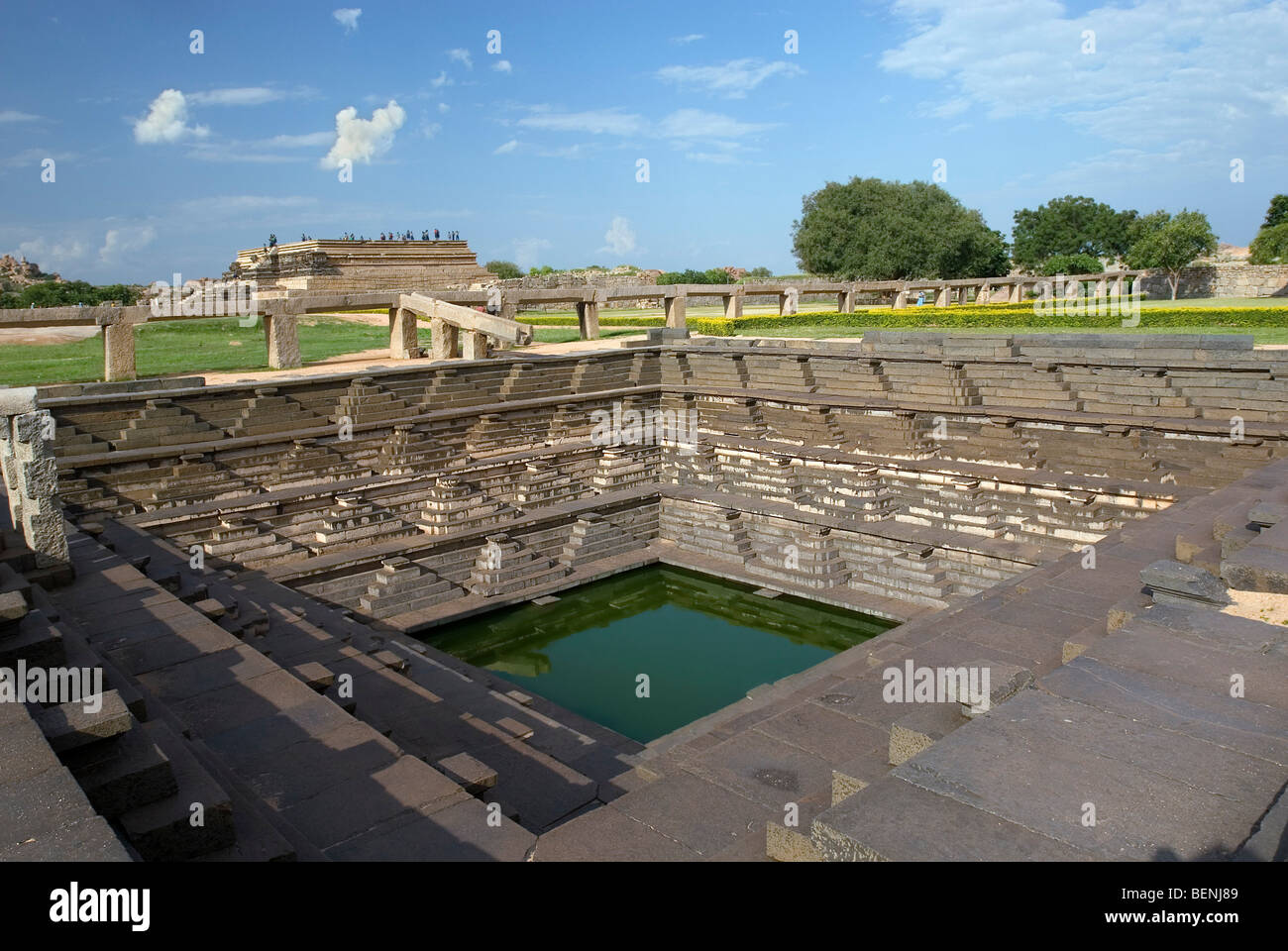 The Stepped tank built in chlorite schist is about 22 square meters and ...