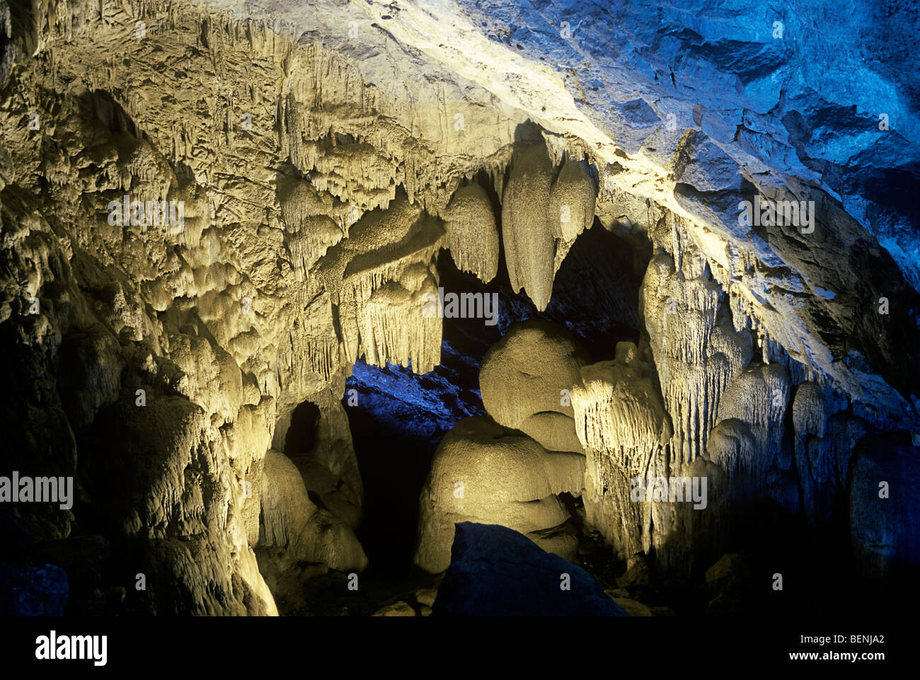 The Borra caves are located on the East Coast of India in the ...