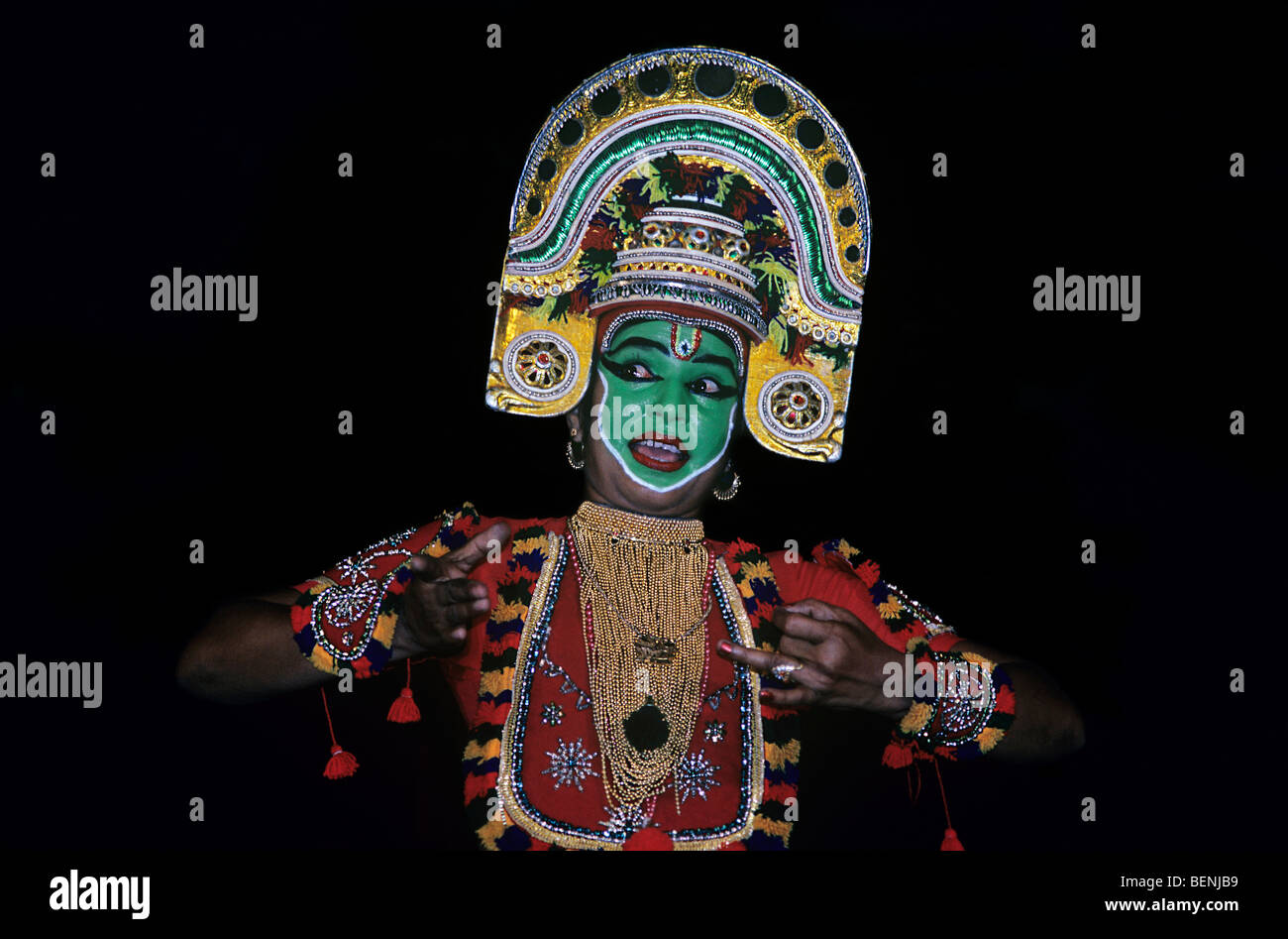 Seethangan Thullal is a classical solo dance of Kerala India Stock ...