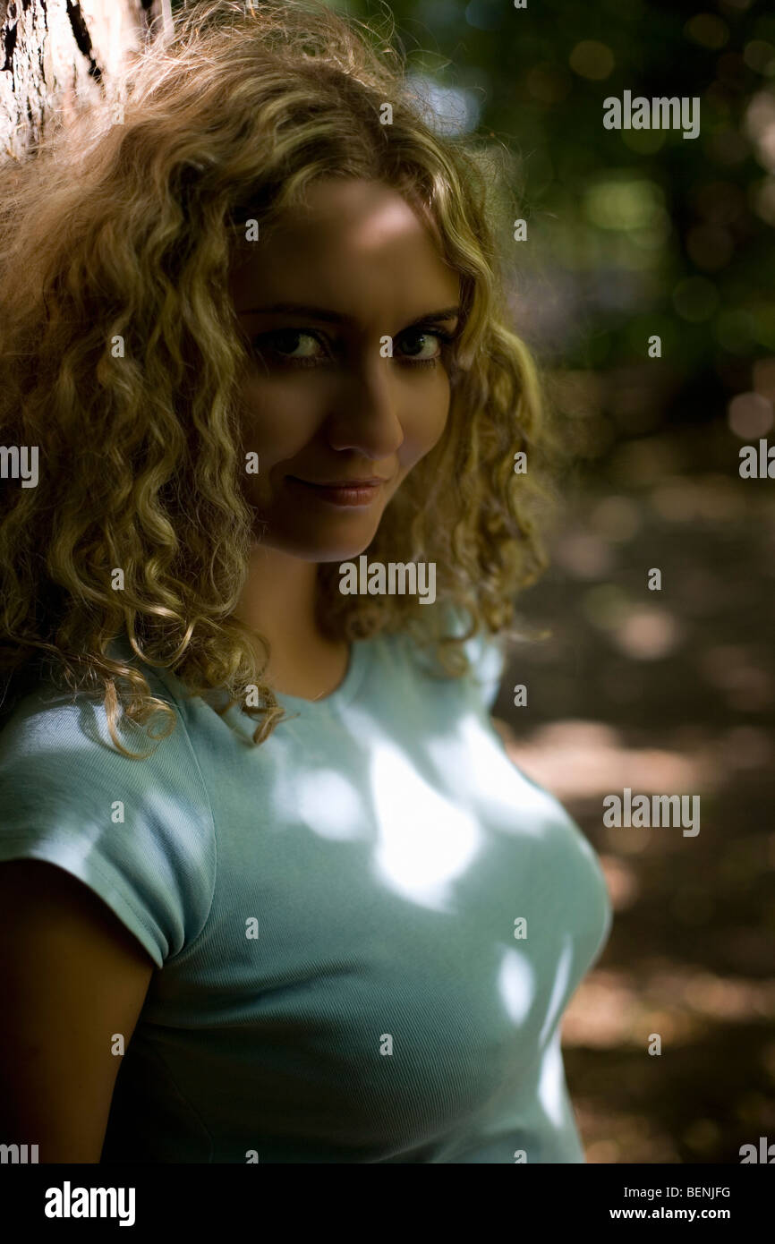 Woman in Park, Lodz, Poland Stock Photo - Alamy