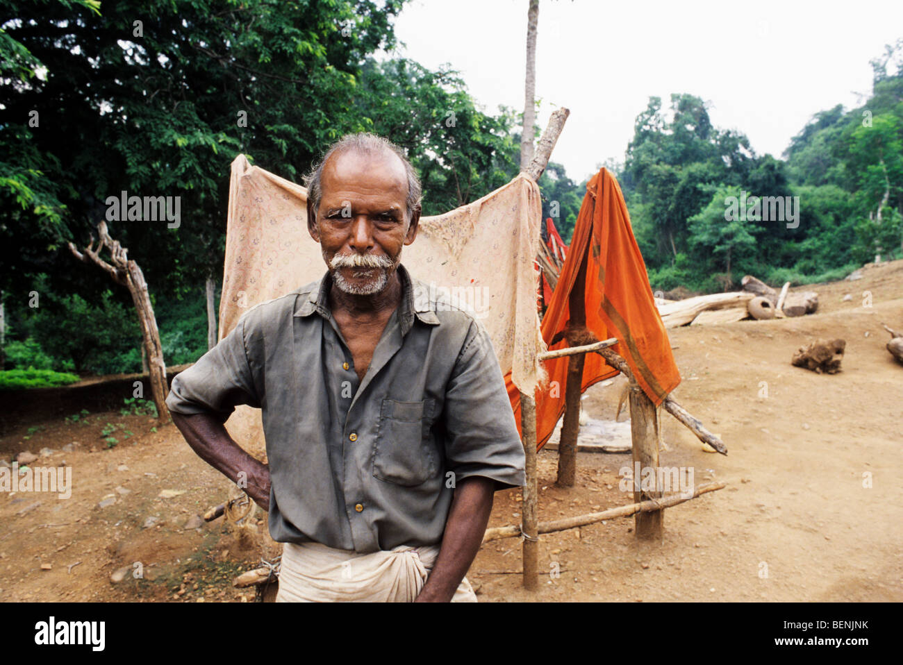 An old tribal man at Attappadi Kerala India Stock Photo - Alamy