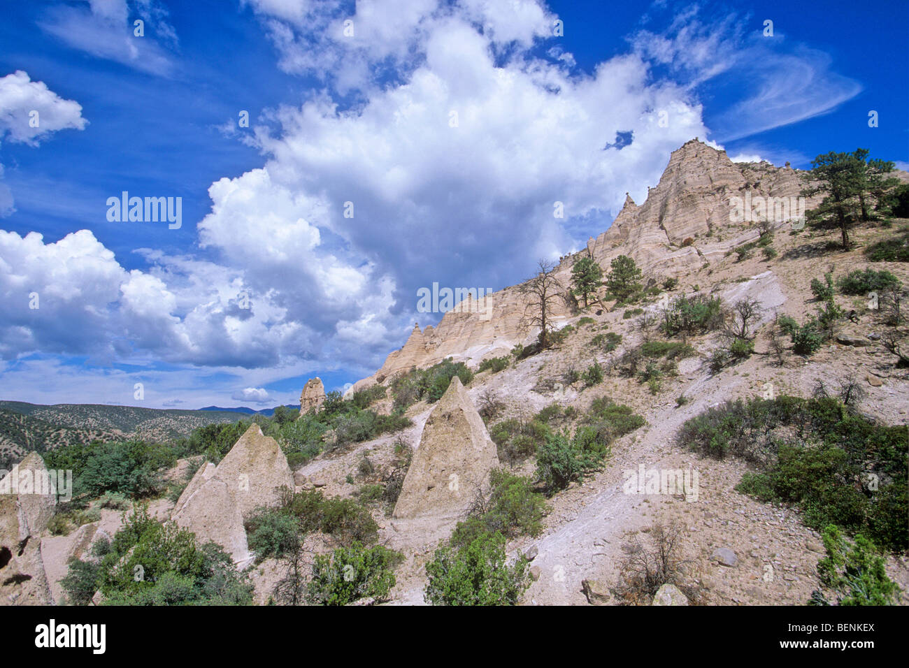 Kasha-Katuwe Tent Rocks National Monument, eroded volcanoclastic rocks ...