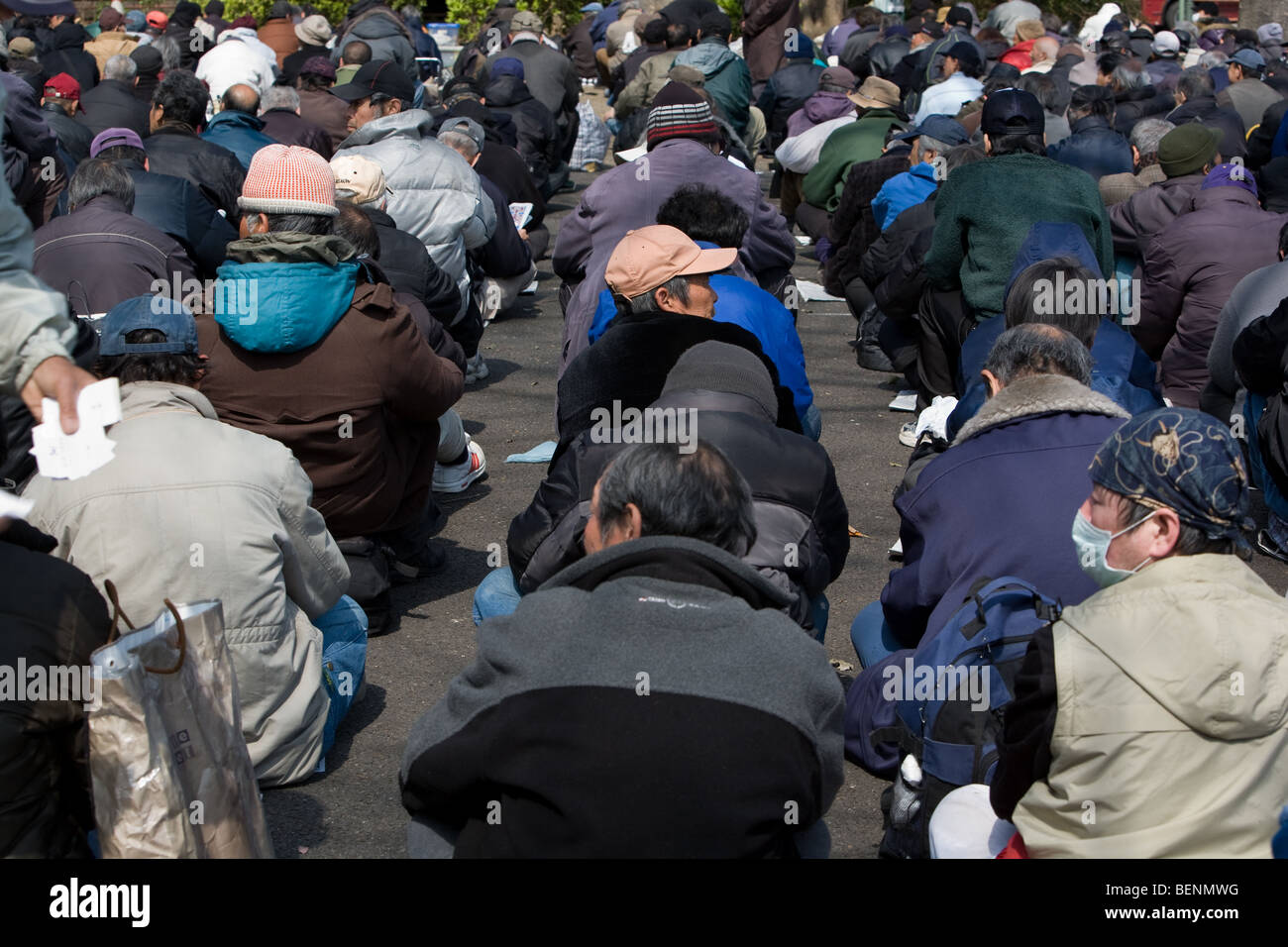 Approximately 700 homeless men attend a soup kitchen run by a Korean ...