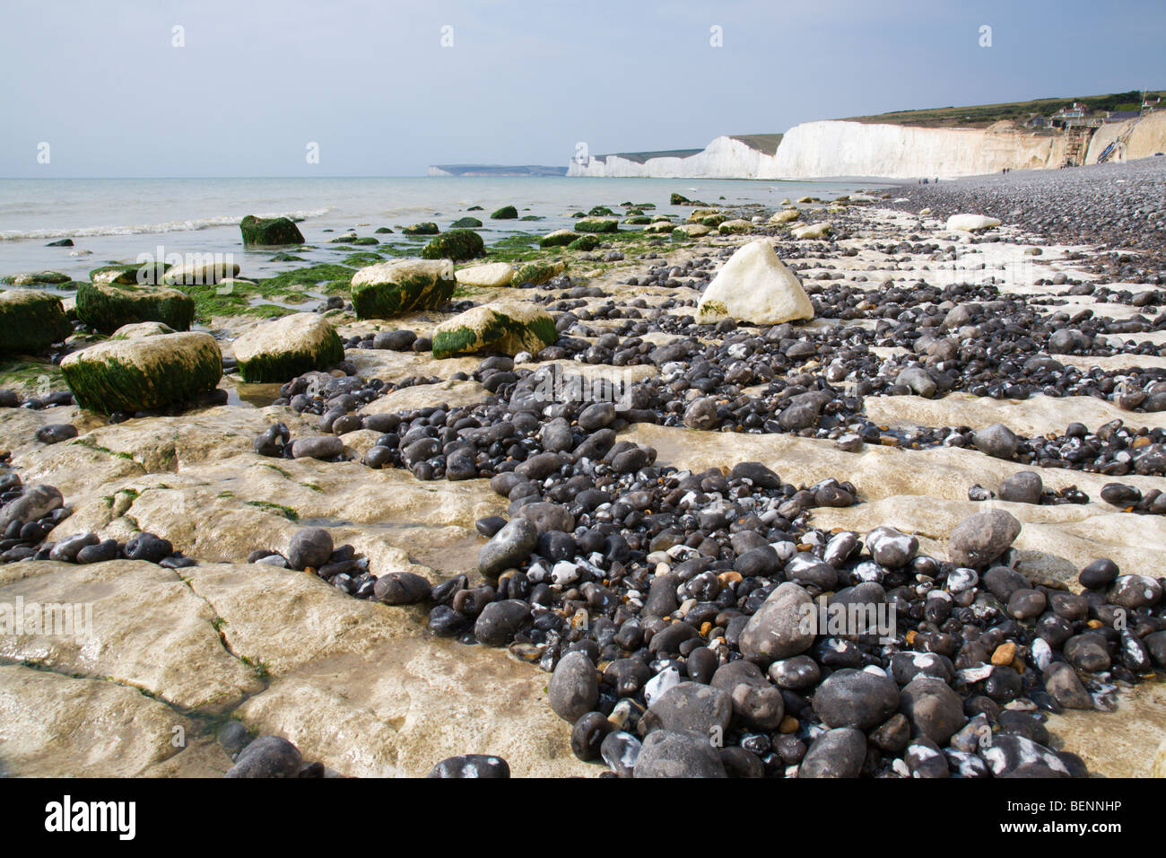 "Birling Gap" and the "Seven Sisters" cliffs, Sussex, England, UK Stock ...