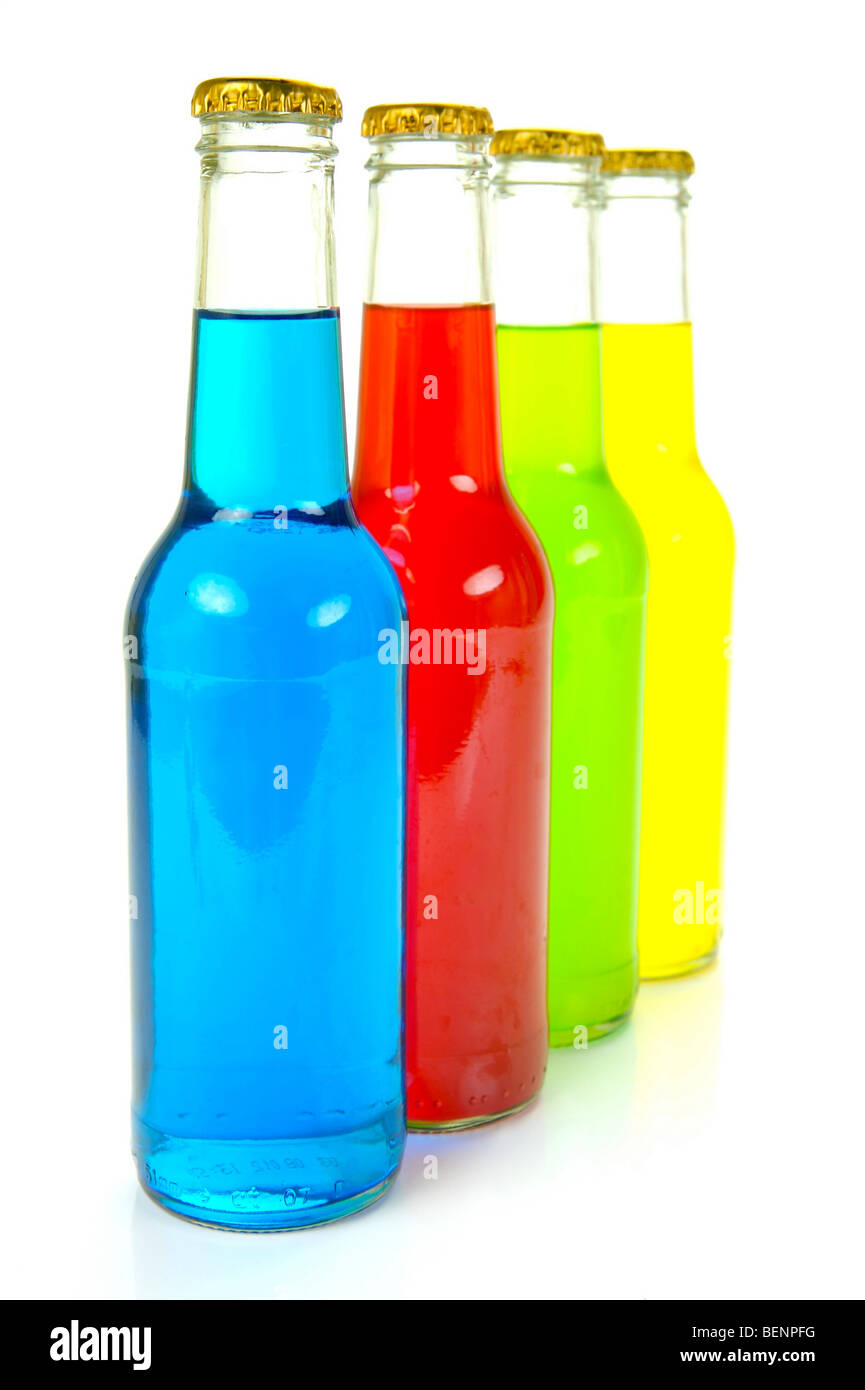 Alco Pop premix alcoholic drinks isolated against a white background ...