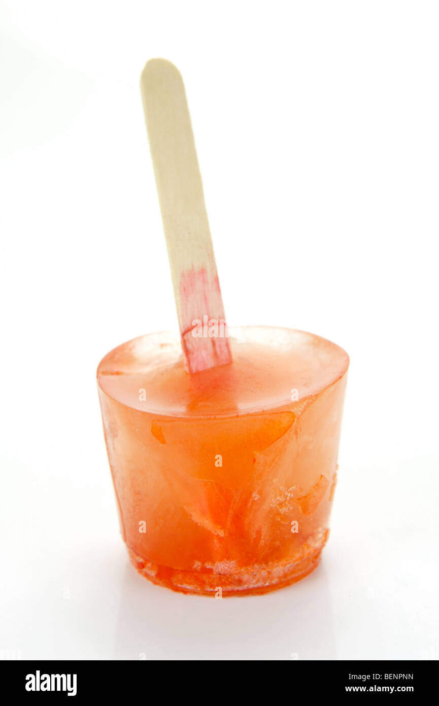 Flavored icy poles isolated against a white background Stock Photo - Alamy