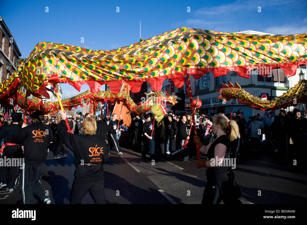 Chinese New Year celebrations in the Chinese quarter of Liverpool ...