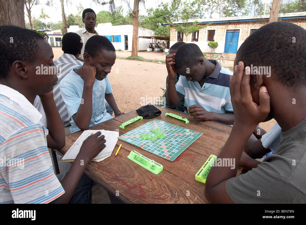 TANZANIA Boys playing scrabble, Recreation Center, Musoma. Photo by ...