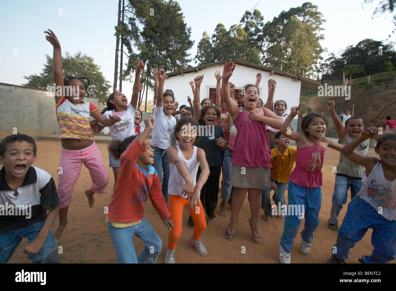 BRAZIL Slum dwelling children in an after school care center, Sao Paulo ...
