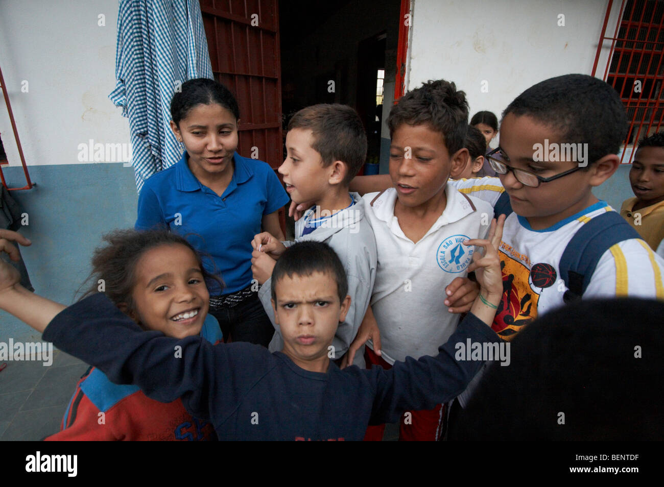 BRAZIL Slum dwelling children in an after school care center, Sao Paulo ...