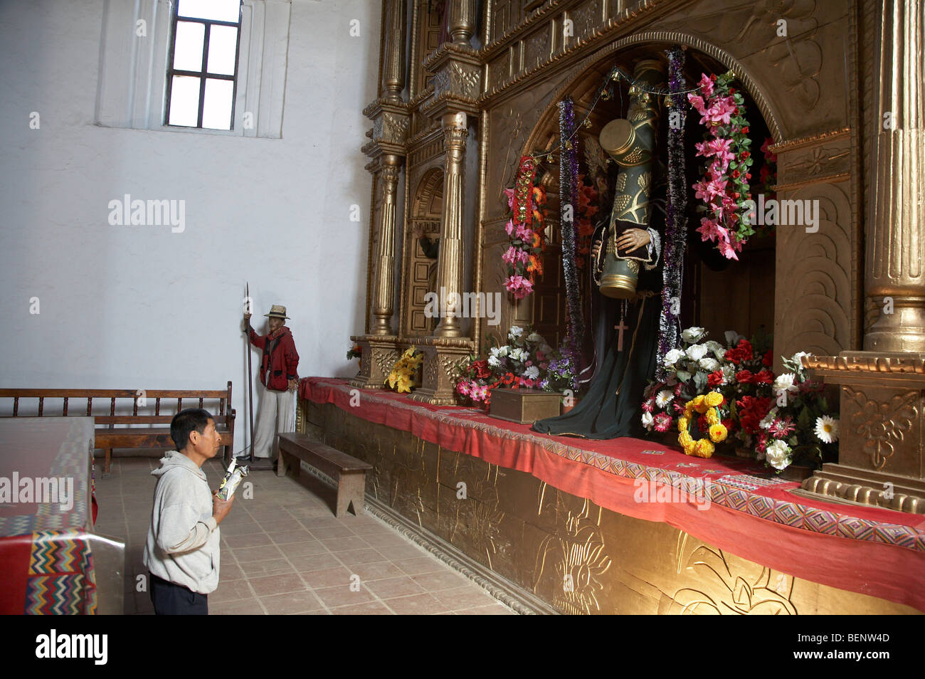 GUATEMALA Man parying in church, Chajul, El Quiche. PHOTOGRAPH by SEAN ...