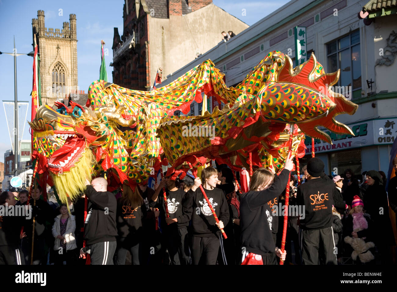 Chinese New Year celebrations in the Chinese quarter of Liverpool ...