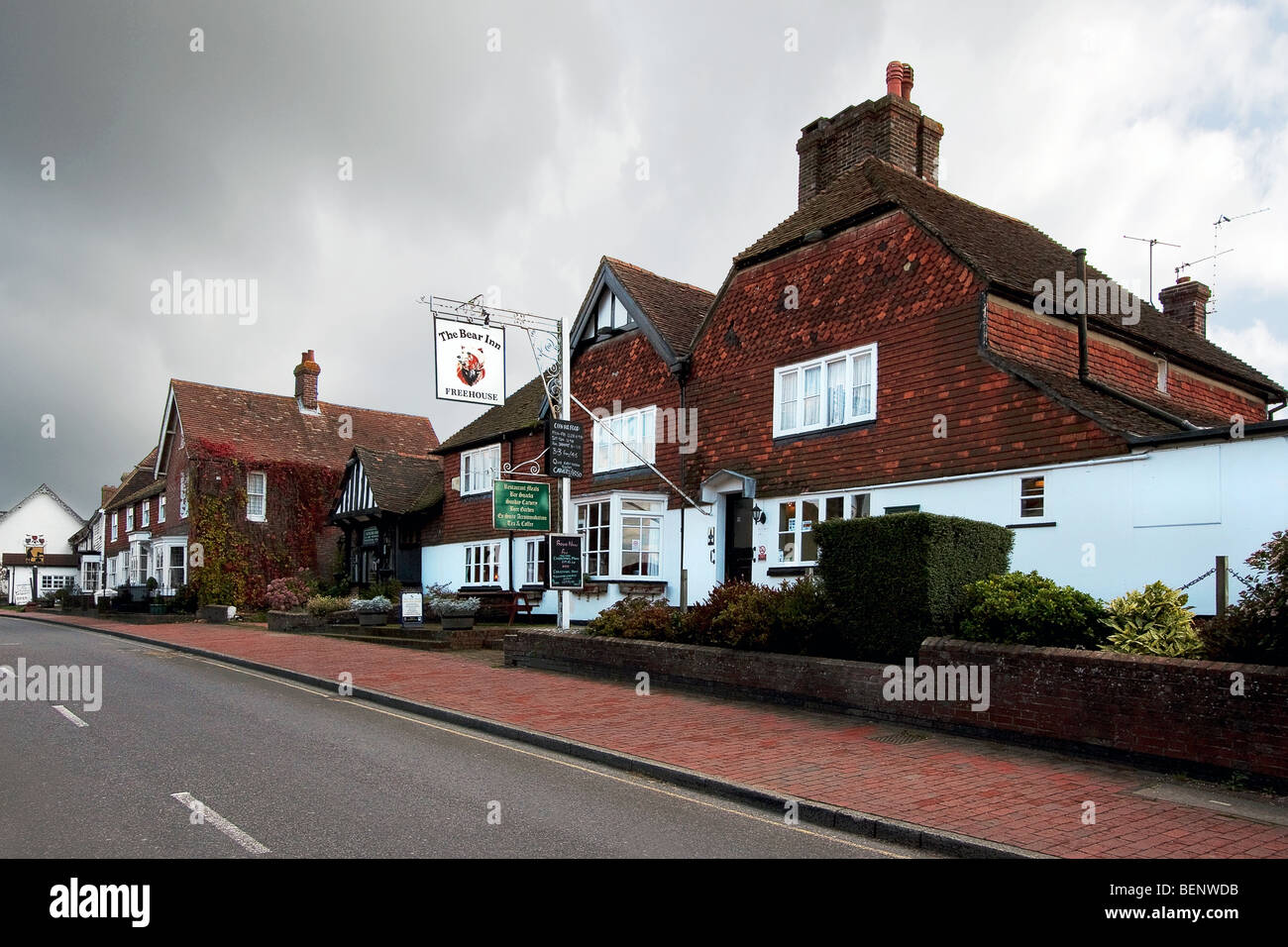 The Bear Inn at Burwash Stock Photo - Alamy
