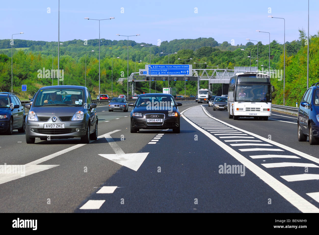 British motorway hi-res stock photography and images - Alamy