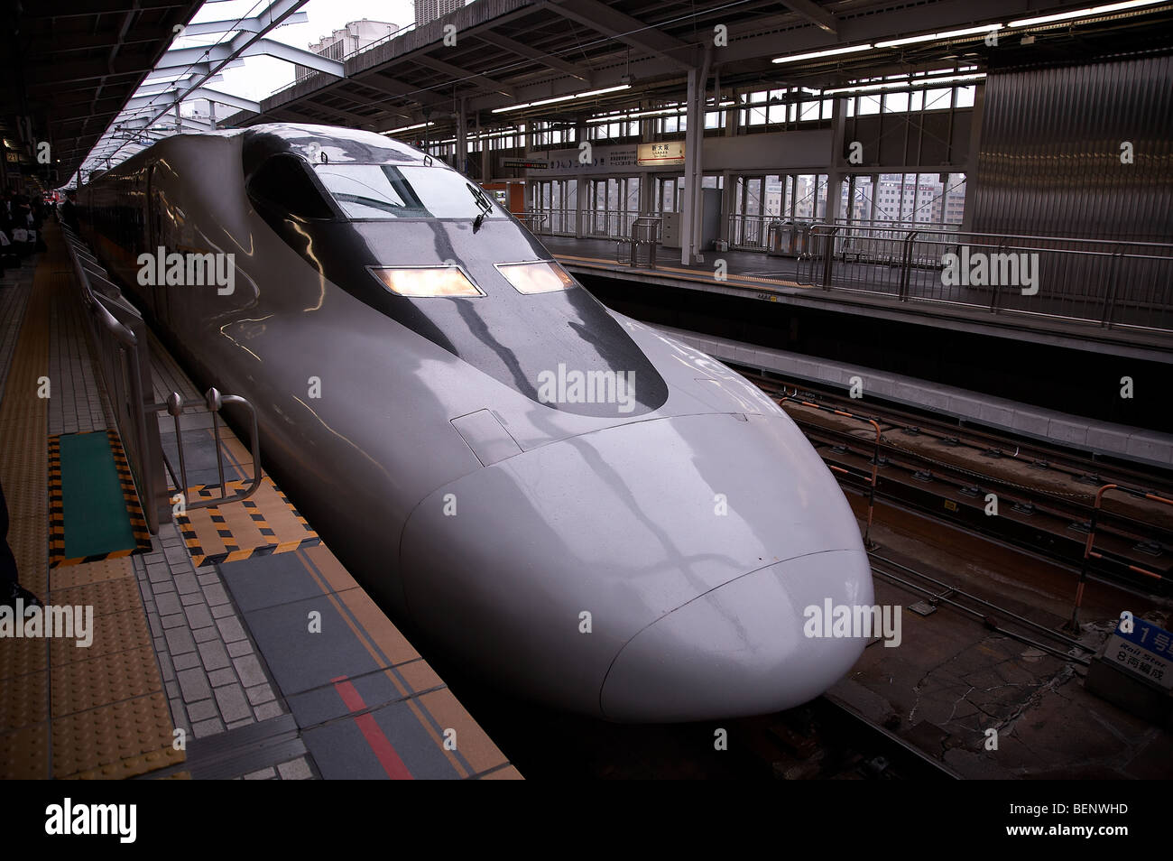 JAPAN Shinkansen (Bullet) train. photo by Sean Spraqgue 2008 Stock ...