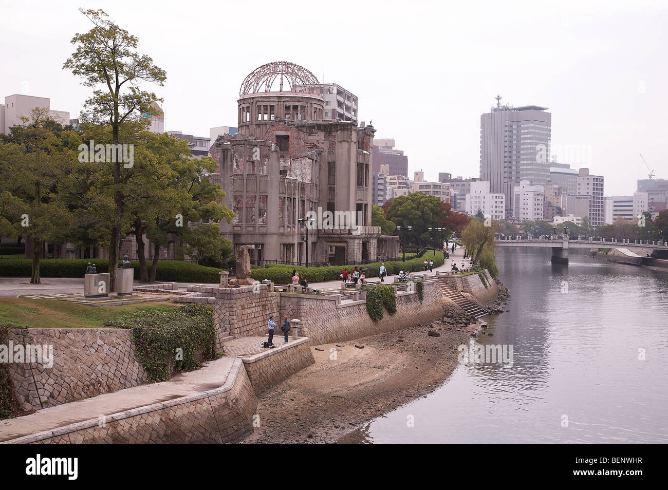 JAPAN The atomic dome, where the atom bomb exploded, Hiroshima. photo ...