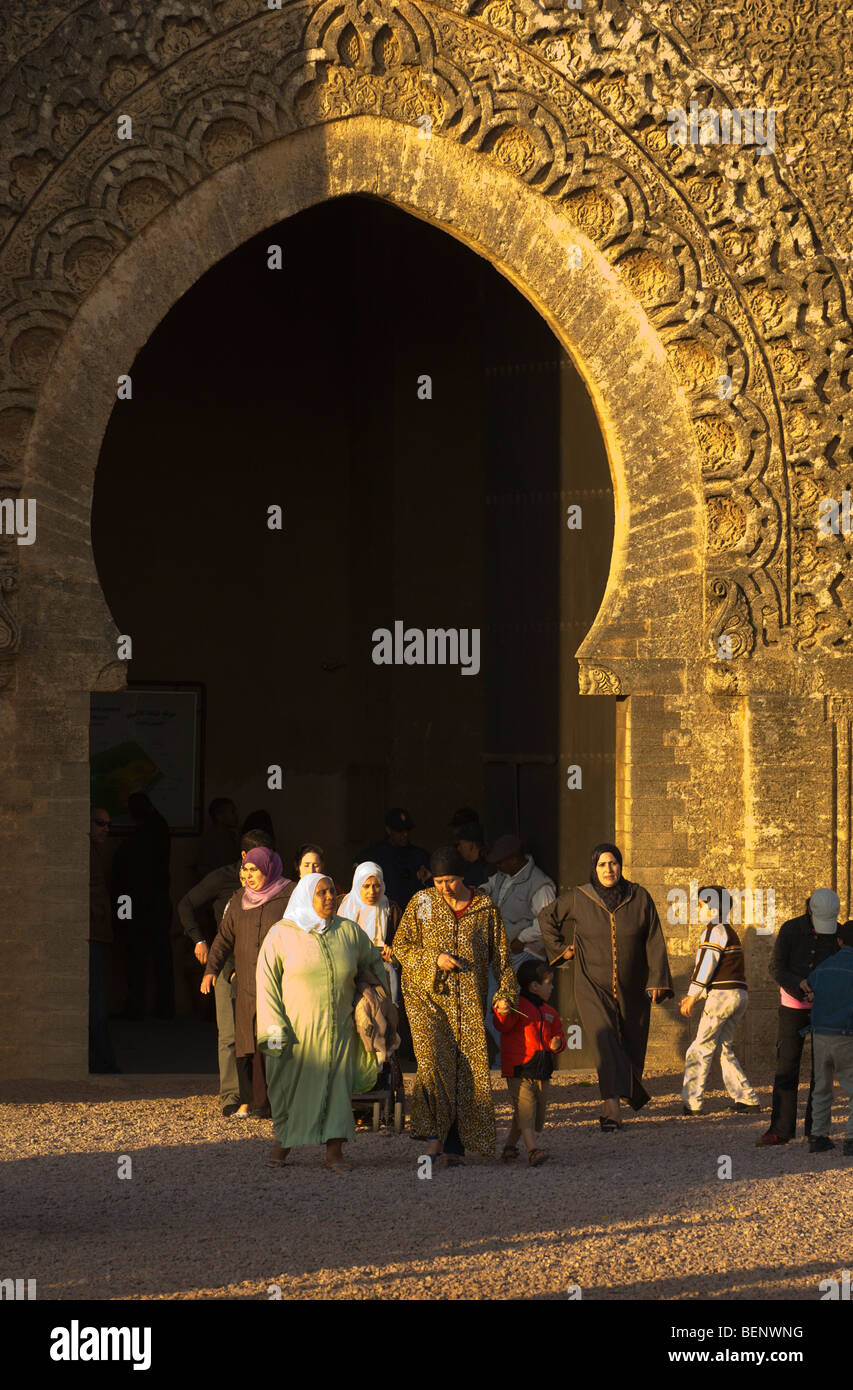 Entrance to the Chella Necropolis, Rabat, Morocco, Africa Stock Photo ...
