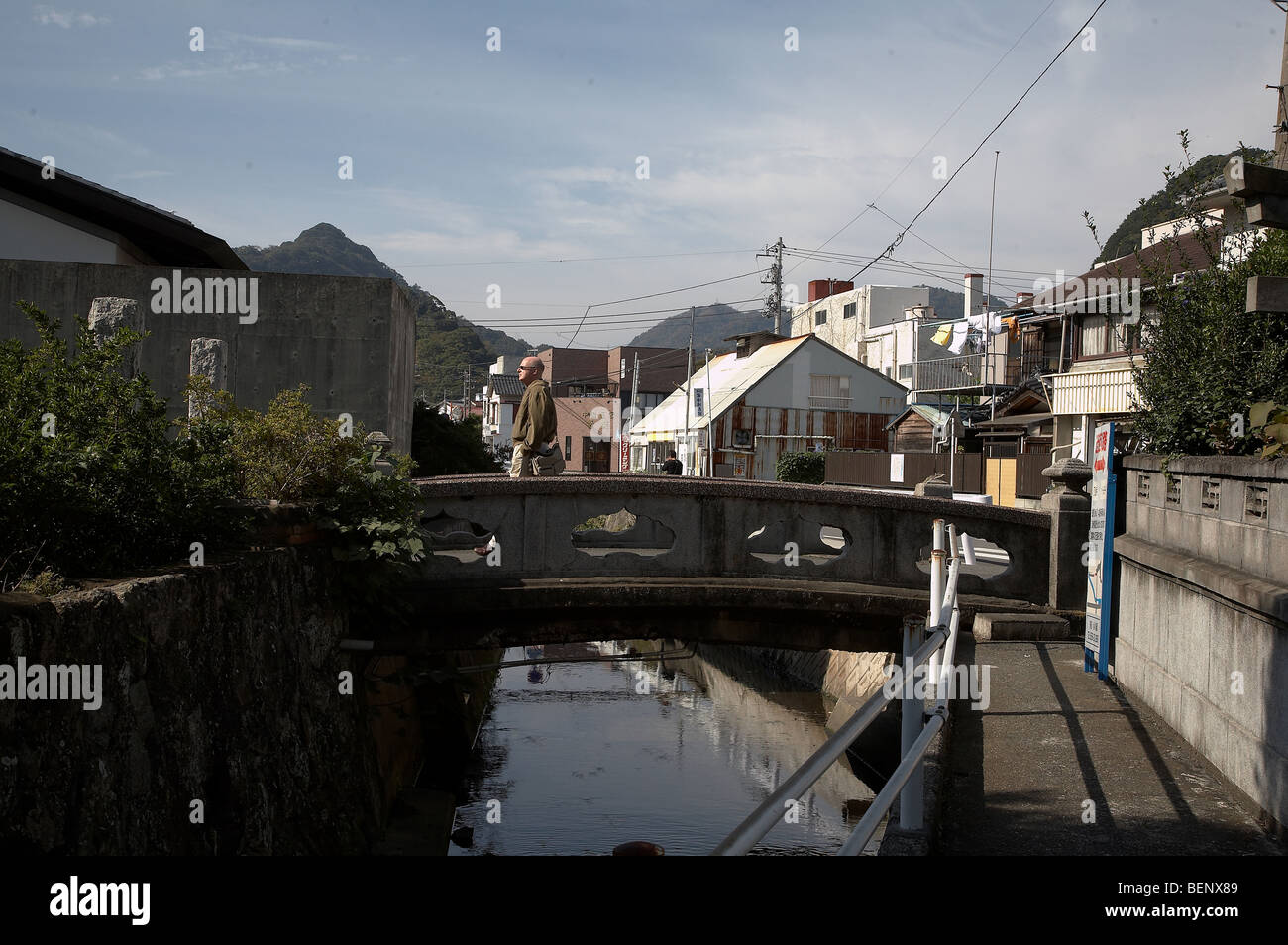 JAPAN Shimoda, Izu Peninsular. Old stone bridge. photo by Sean Spraqgue ...