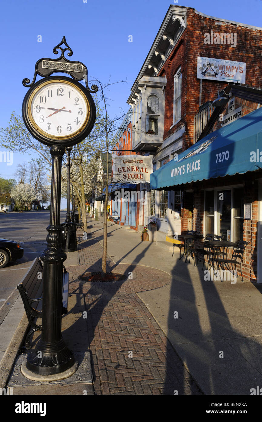 Lexington Michigan tourist destination downtown area Stock Photo - Alamy