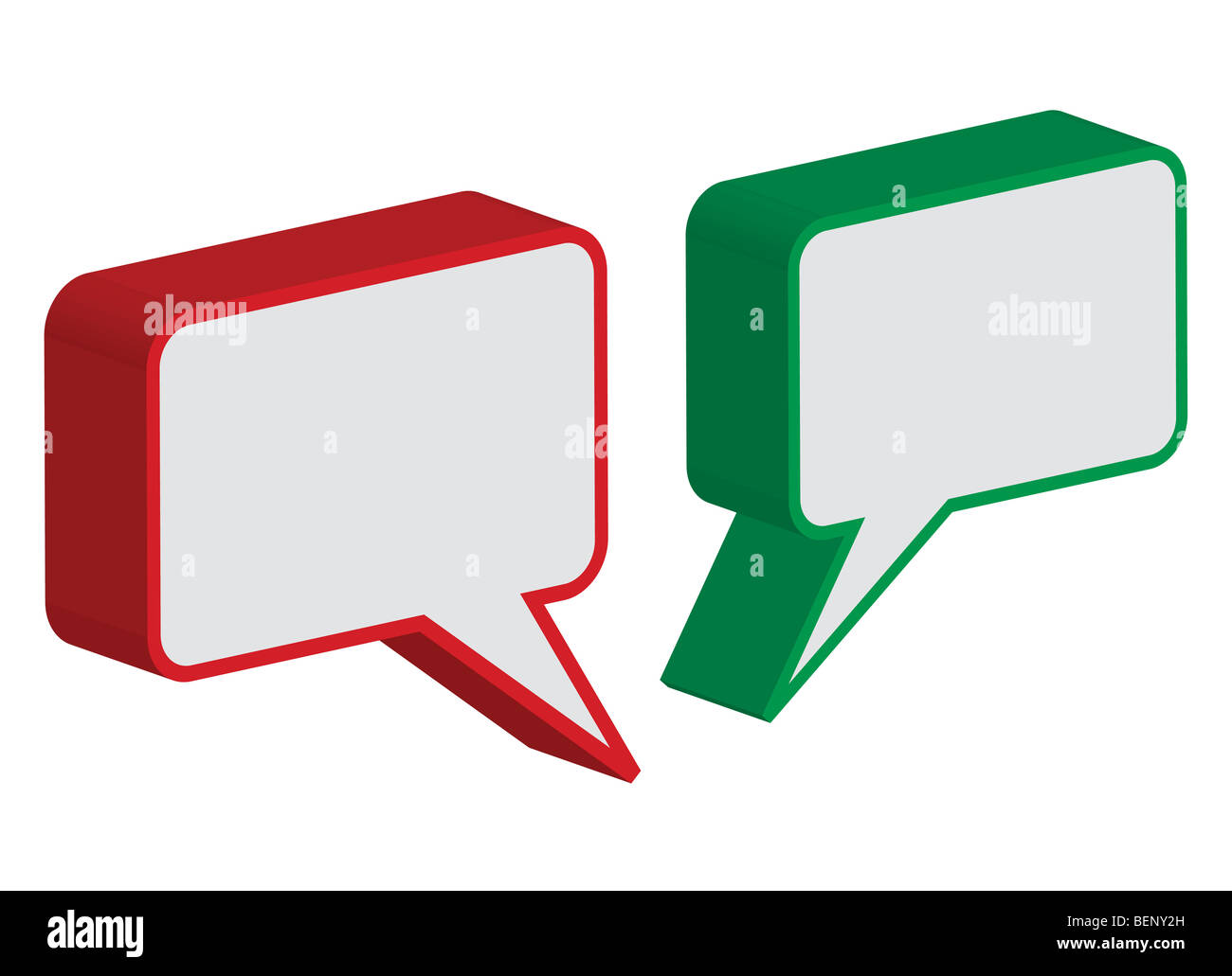3d speech bubbles Stock Photo - Alamy
