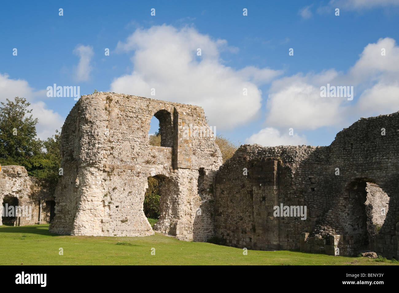 Ruins of medieval Cluniac priory, Lewes, East Sussex, England, UK Stock ...
