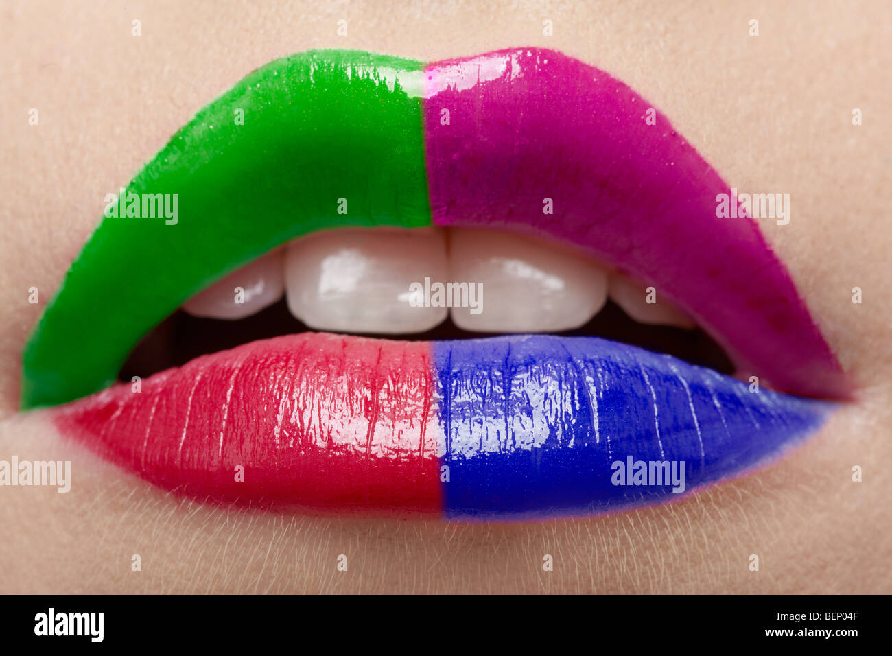 Four lips hi-res stock photography and images - Alamy