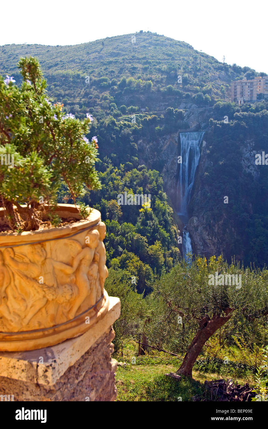 The Great Cascade on the Aniene River,Tivoli, Italy Stock Photo - Alamy