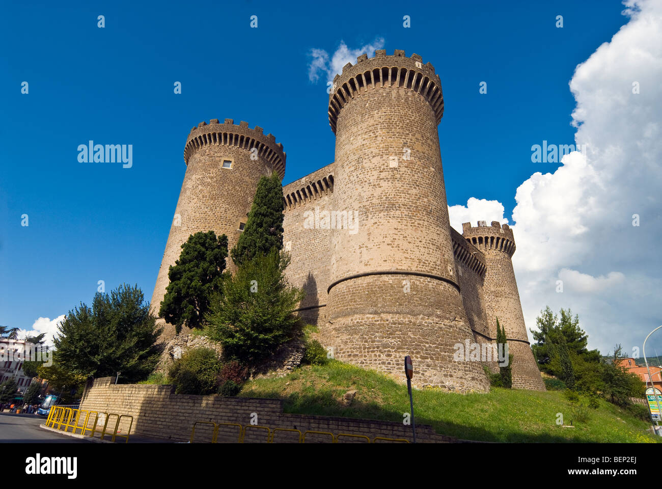 The castle of Rocca Pia, built in 1461 by Pope Pius II, Tivoli, Italy ...
