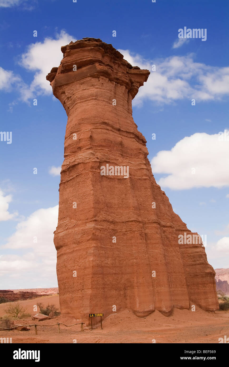Talampaya National Park, the Tower, La Rioja Province, Argentina Stock ...