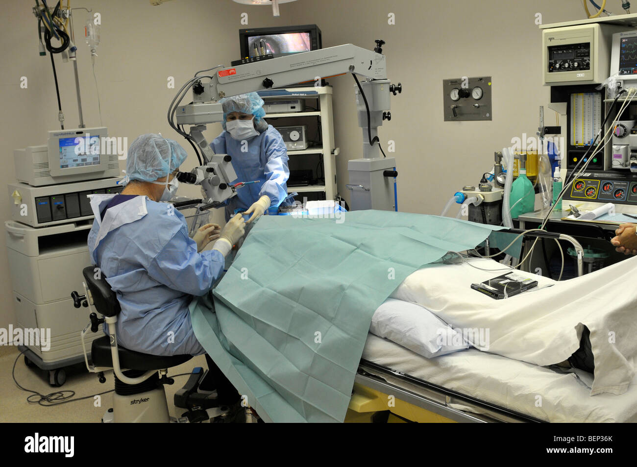 Vision correction Cataract eye operation with a Crystalens implant ...