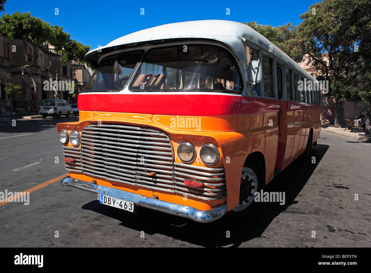 Vintage Bus, Malta Stock Photo - Alamy