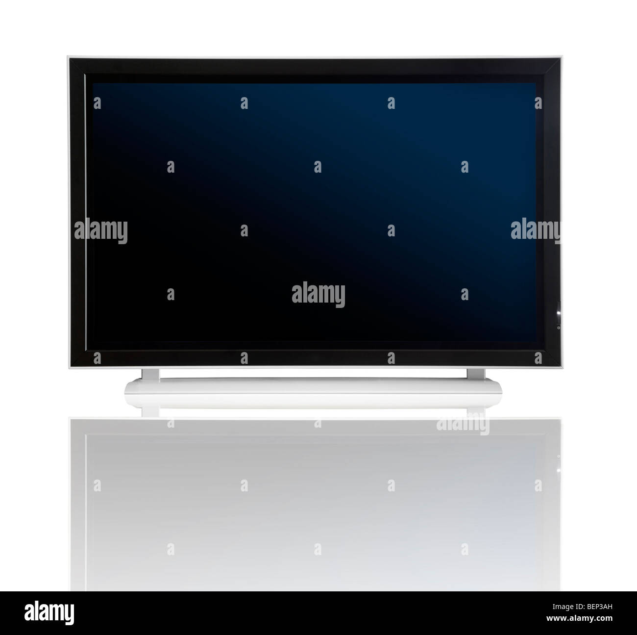 Plasma lcd tv on a white background Stock Photo - Alamy