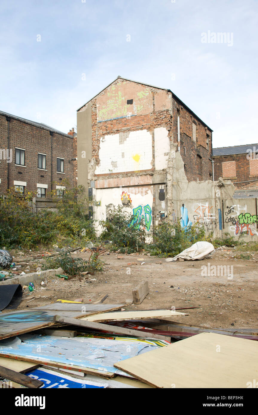 Liverpool City centre buildings undergoing demolition Stock Photo - Alamy