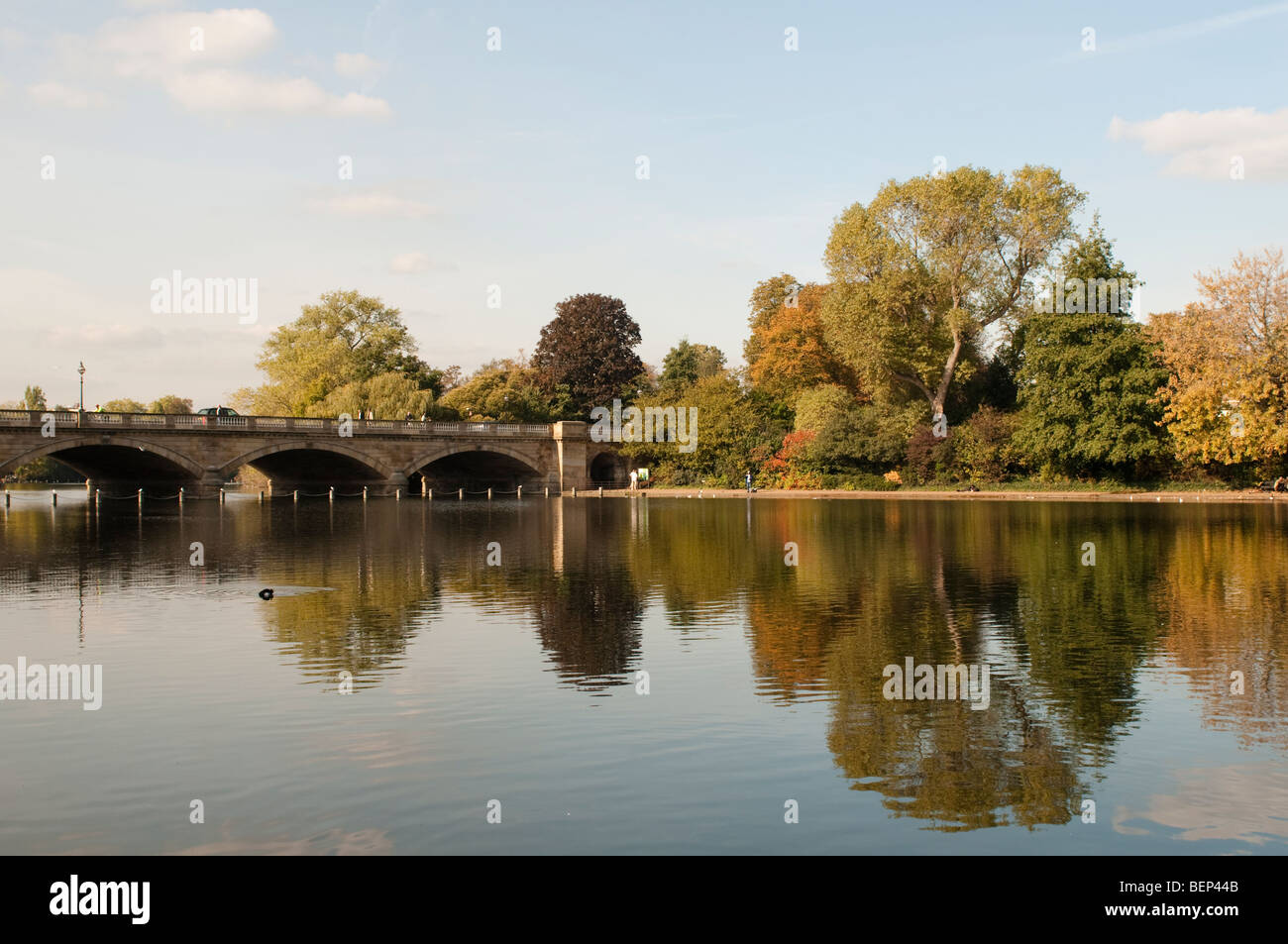Serpentine bridge, Hyde Park, London, Westminster, SW1, UK Stock Photo ...